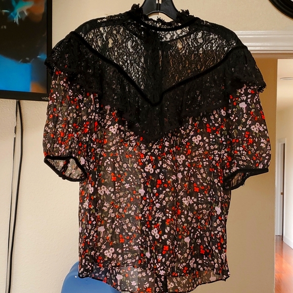 Rebecca Taylor | Tops | Blouse Sheer Size Rebecca Taylor | Poshmark